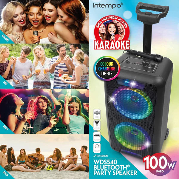 INTEMPO Bluetooth Party Speaker, Karaoke Machine – All in One Market